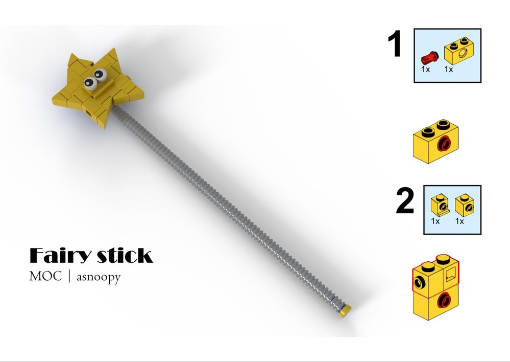 LEGO MOC Fairy stick by asnoopy | Rebrickable - Build with LEGO