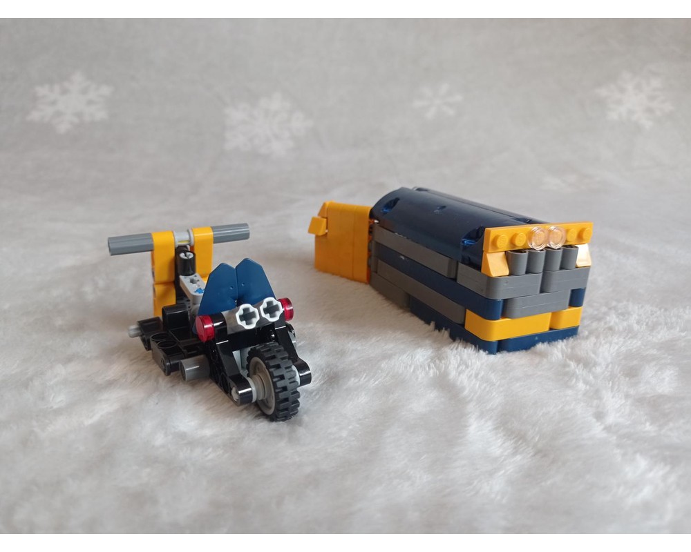 Lego Moc Garageandbike 42147 Alternative By Alexgam Rebrickable Build