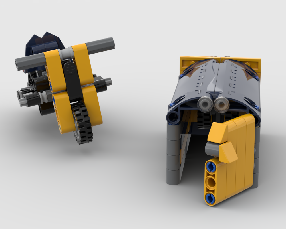 Lego Moc Garageandbike 42147 Alternative By Alexgam Rebrickable Build