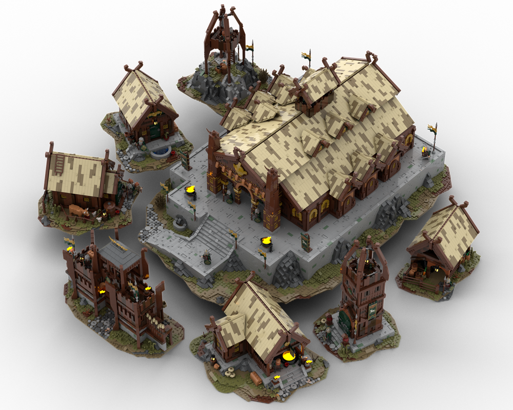 LEGO MOC Edoras Rohan Bundle 8 in 1 by Legat_Of_Legion | Rebrickable ...