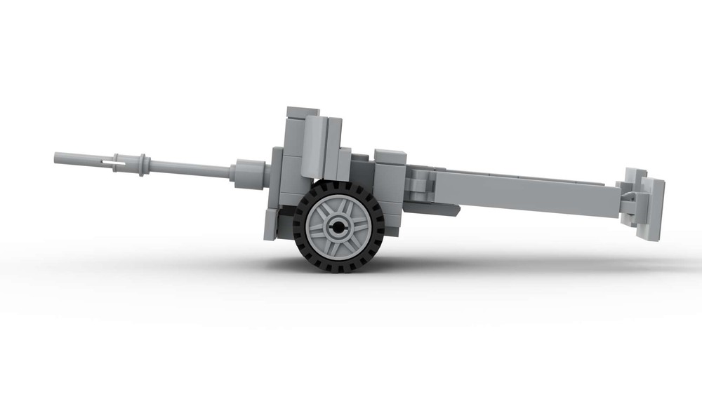LEGO MOC ZIS 3 Soviet WW2 cannon by Brickmind63 | Rebrickable - Build ...