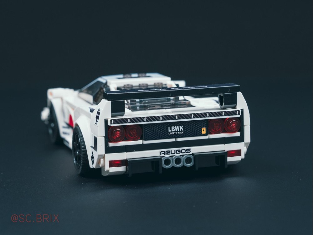 Lego Moc Lbwk Liberty Walk F40 By Scbrix Rebrickable Build With Lego