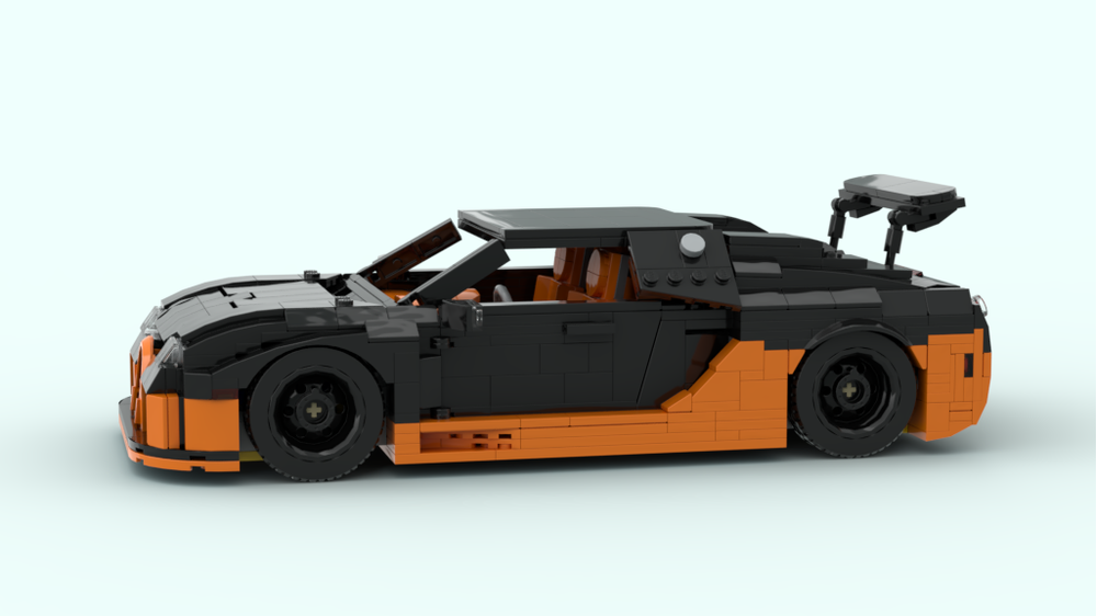 Lego Moc Bugatti Veyron Supersport By Giganbrick Rebrickable Build