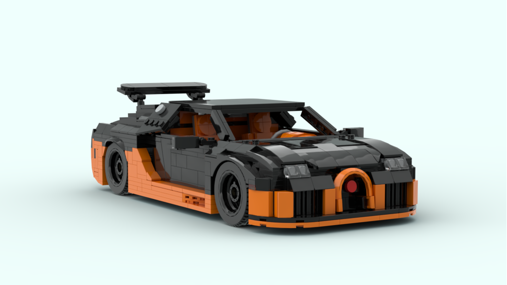 Lego Moc Bugatti Veyron Supersport By Giganbrick Rebrickable Build