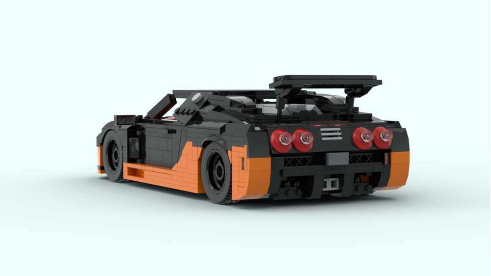 Lego Moc Bugatti Veyron Supersport By Giganbrick Rebrickable Build