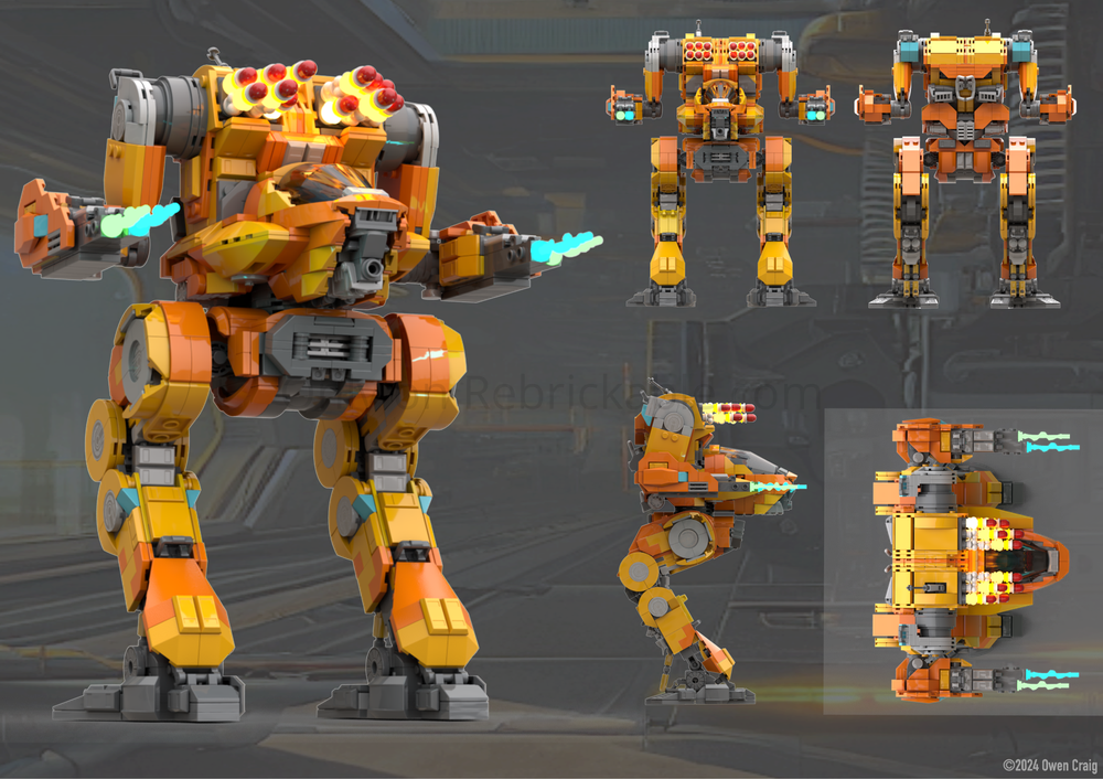 LEGO MOC Stormcrow SCR-E Battlemech MW5 Clans by canuck33 | Rebrickable ...