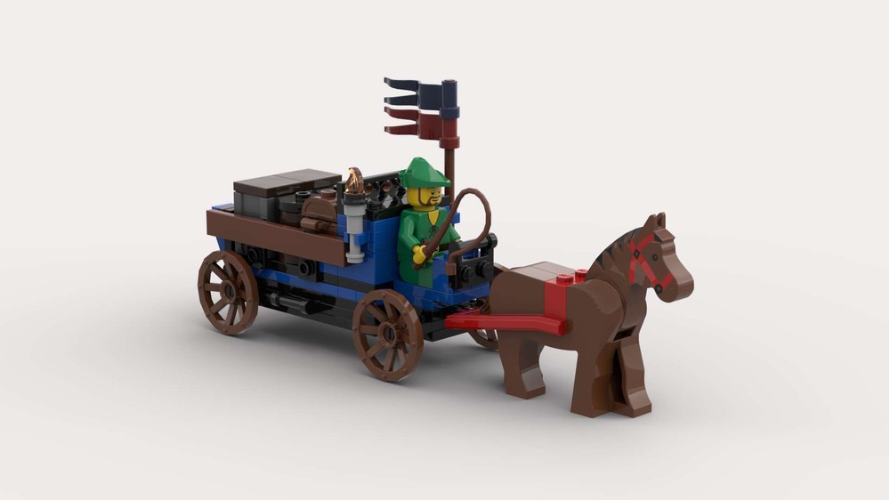 Lego Moc Forestmen Supply Wagon By Kedvard Rebrickable Build With Lego