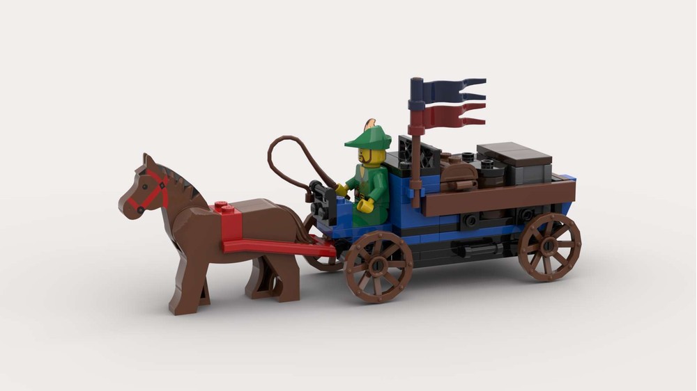 Lego Moc Forestmen Supply Wagon By Kedvard Rebrickable Build With Lego