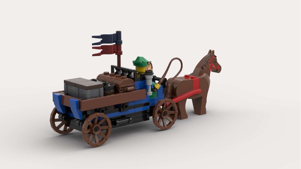 Lego Moc Forestmen Supply Wagon By Kedvard Rebrickable Build With Lego