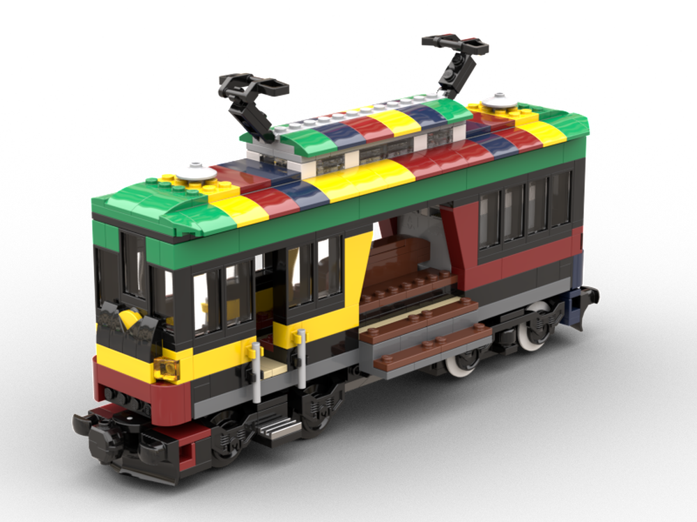 LEGO MOC Colourful Tramway by SpiderFan44 | Rebrickable - Build with LEGO