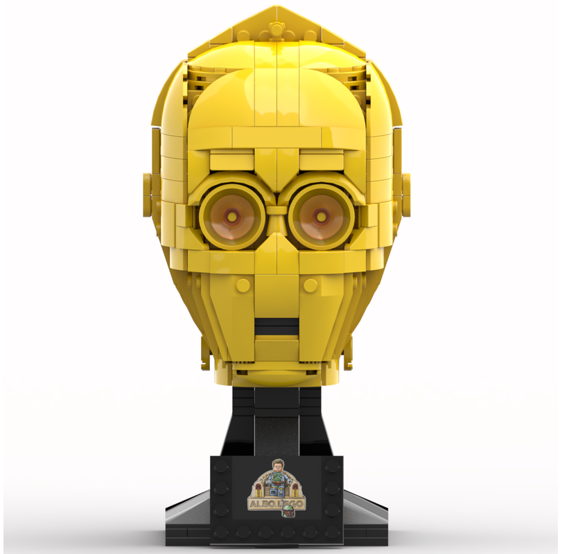 LEGO MOC C-3PO head (Helmet collection style) by Albo.Lego ...