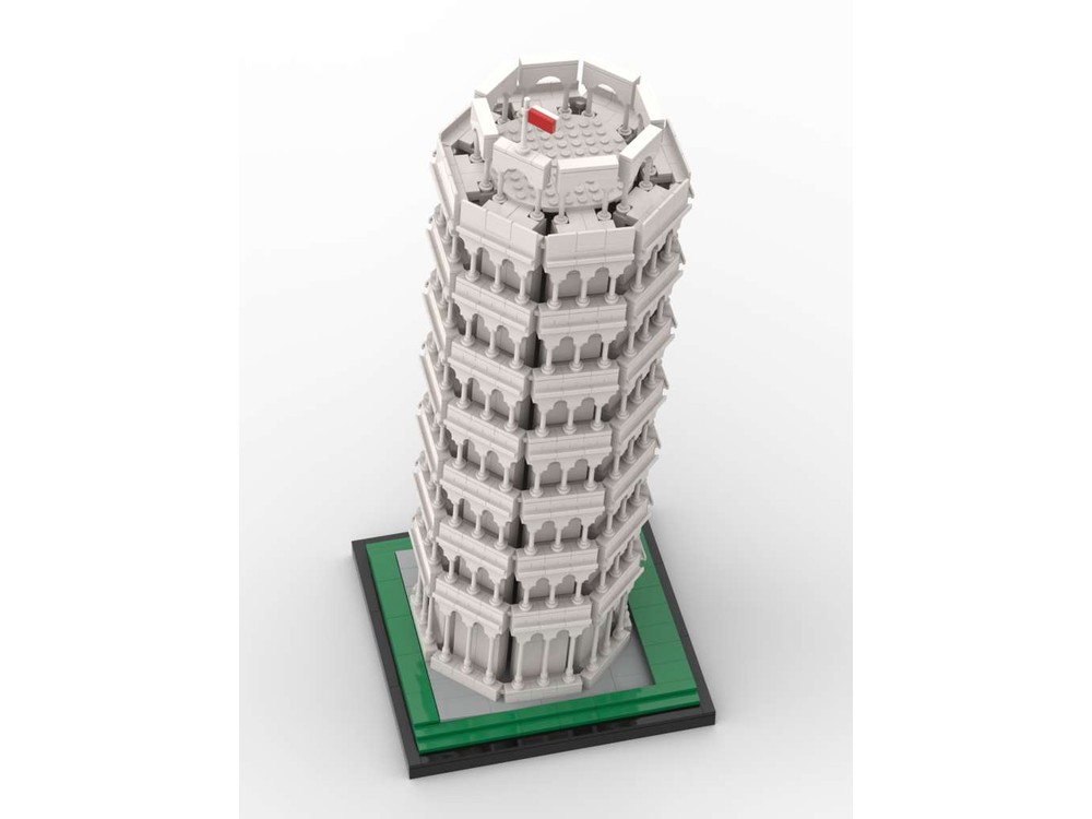 Lego Moc Leaning Tower Of Pisa By Ansago79 Rebrickable Build With Lego