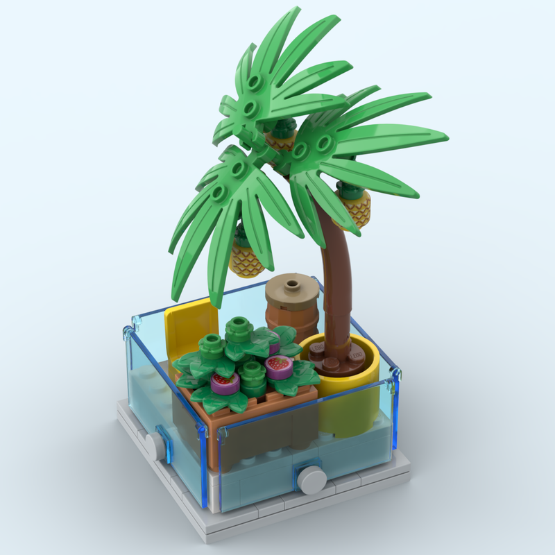LEGO MOC-141256 8x8 roof garden by Stud.ious | Rebrickable - Build with ...