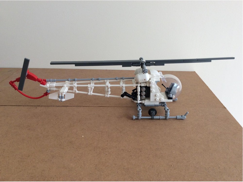 LEGO MOC Bell 47G (Sioux) Helicopter by iscatrebor | Rebrickable ...