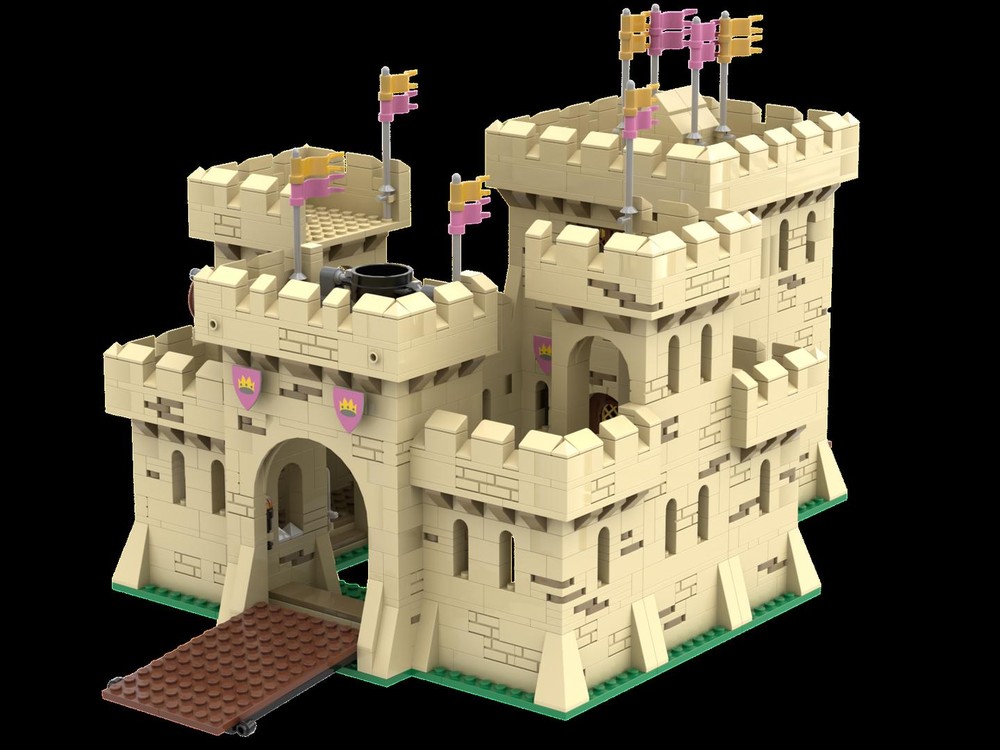 LEGO MOC Tan Castle (modern interpretation of the classic 375 Yellow ...