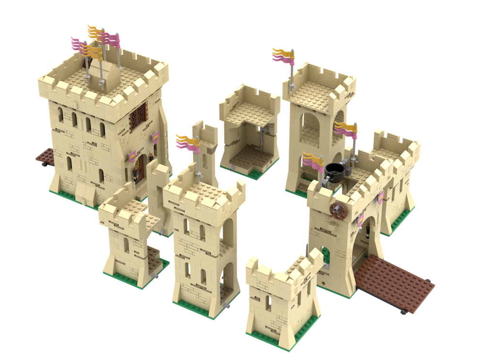 LEGO MOC Tan Castle (modern interpretation of the classic 375 Yellow ...