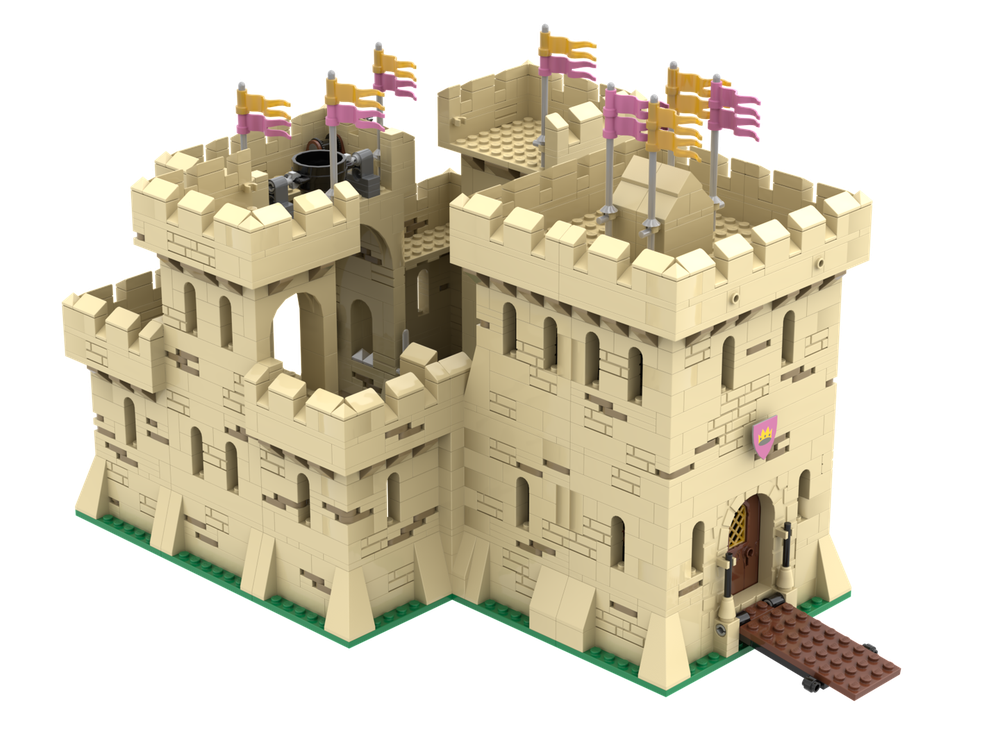 LEGO MOC Tan Castle (modern interpretation of the classic 375 Yellow ...