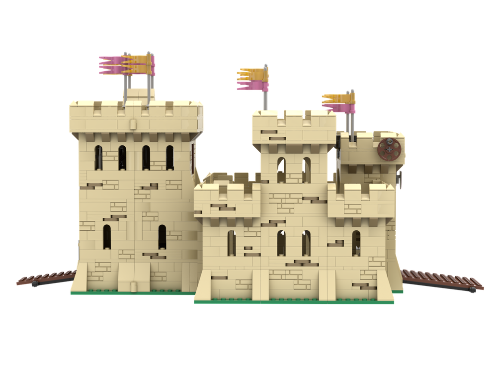 LEGO MOC Tan Castle (modern interpretation of the classic 375 Yellow ...