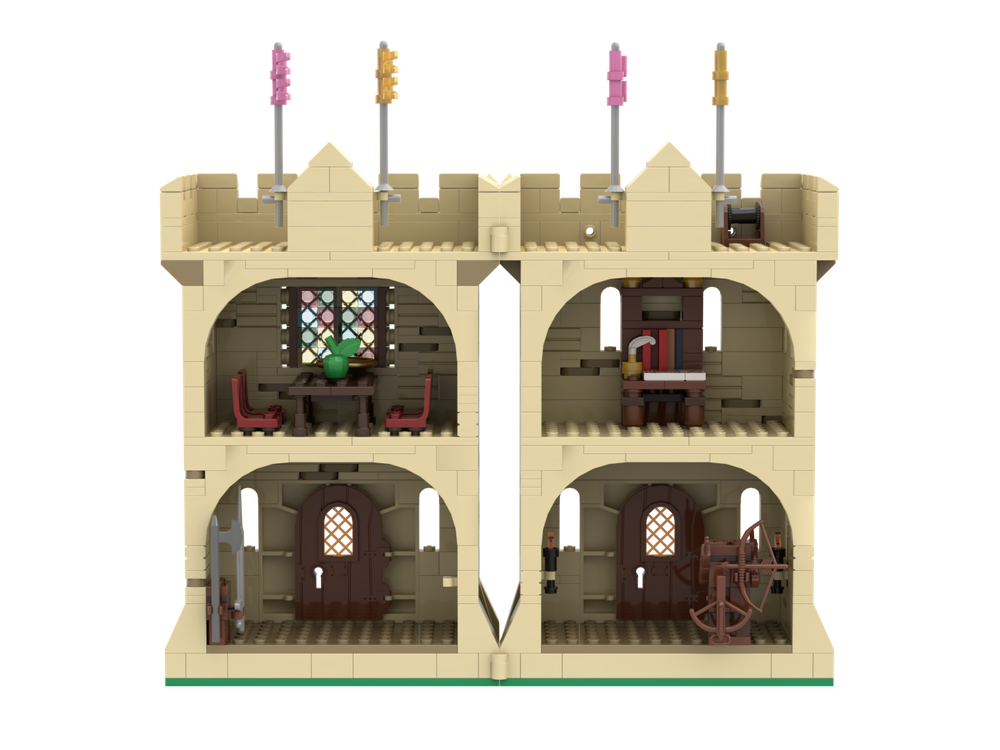 LEGO MOC Tan Castle (modern interpretation of the classic 375 Yellow ...