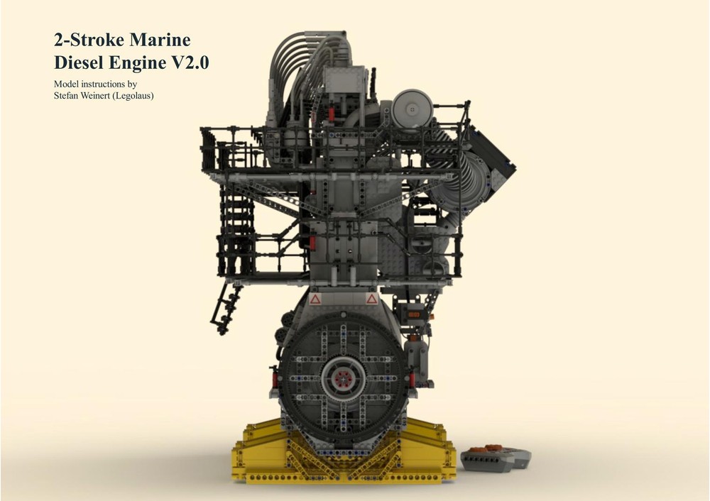 LEGO MOC 2-Stroke Marine Diesel Engine (BuWizz/Infrared Version) by ...