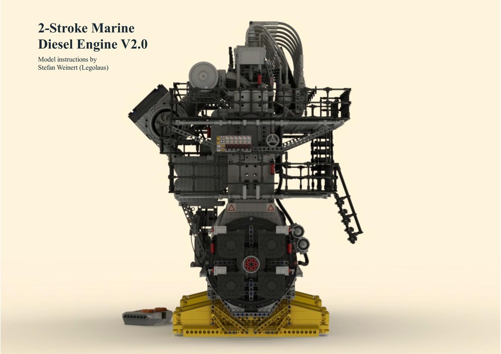 LEGO MOC 2-Stroke Marine Diesel Engine (BuWizz/Infrared Version) by ...