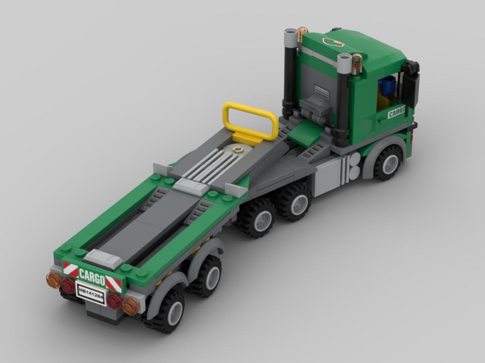 LEGO MOC-141284 Cargo Cabover & Container Trailer by HaulingBricks ...