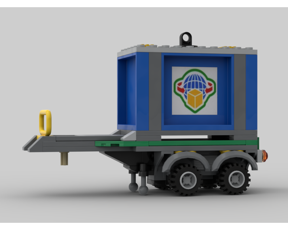 Lego Moc Cargo Cabover And Container Trailer By Haulingbricks