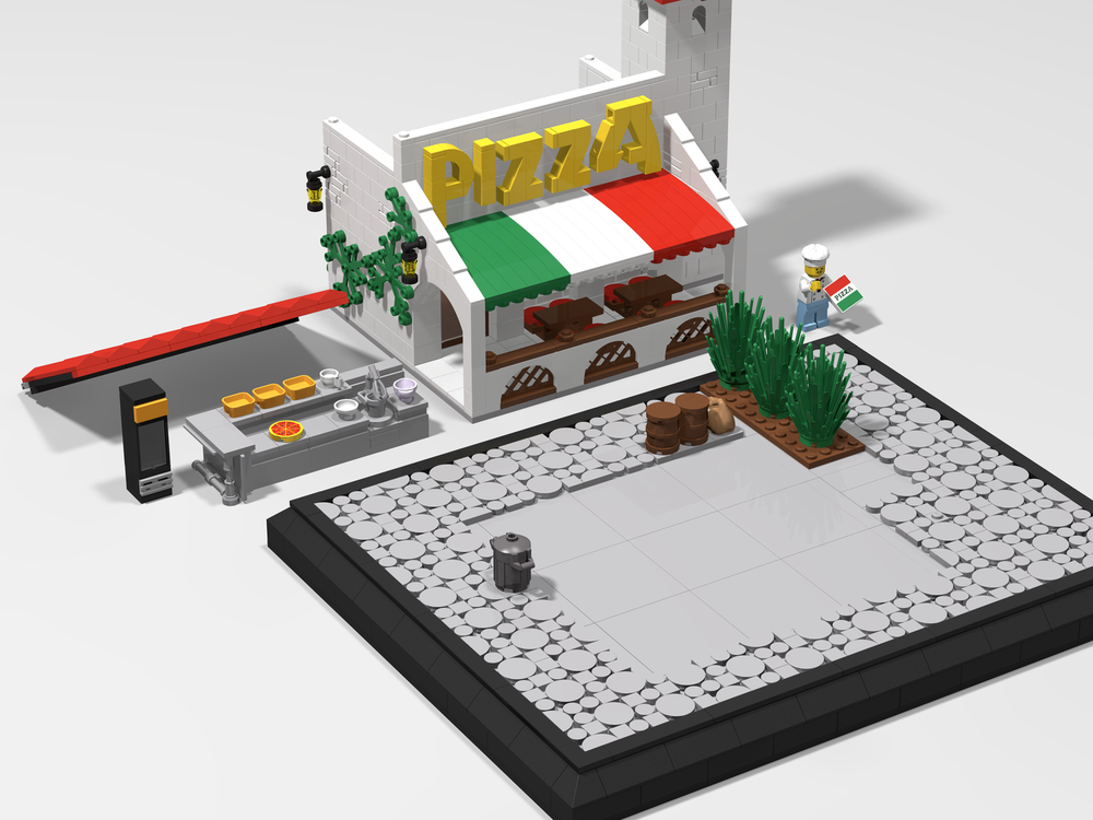 LEGO MOC-141305 Pizzeria by The Undo | Rebrickable - Build with LEGO