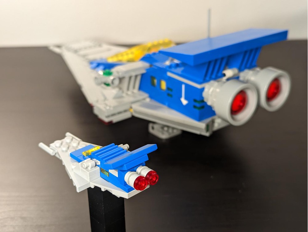 Lego Moc Micro Space Cruiser By Hikaru755 Rebrickable Build With Lego