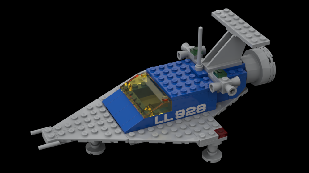LEGO MOC Classic Space Reimagined: One Man Ship LL918 by watson.lego ...