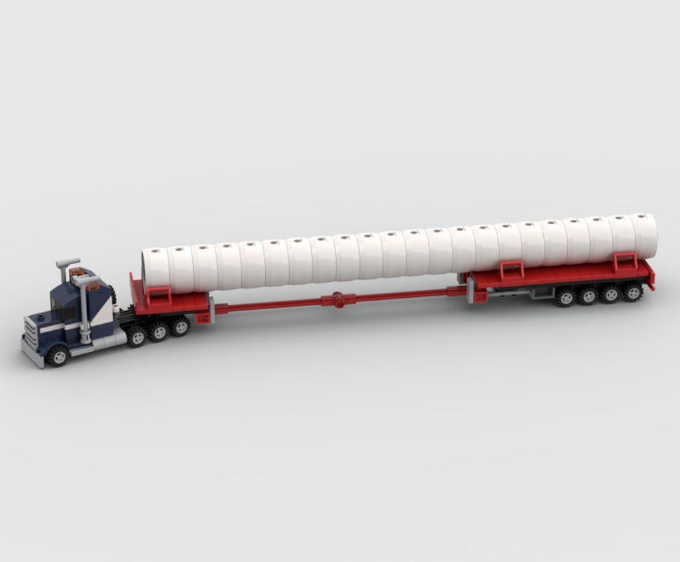 LEGO MOC Mini Semi-Trailer - Heavy Load by Thierry | Rebrickable ...