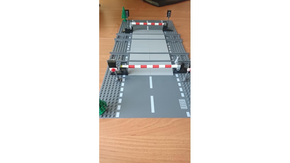 LEGO MOC Train Level Crossing - Double track by Gemiini | Rebrickable ...