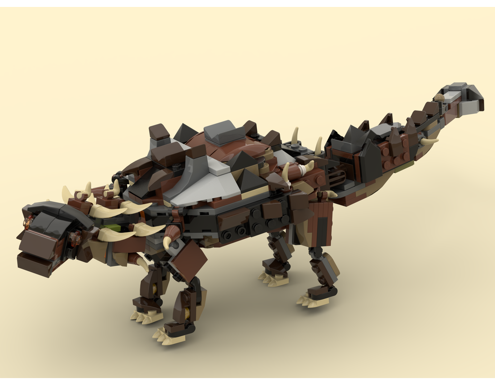 Lego Moc 76406 Ankylosaurid Dinosaur By Ambrosino Rebrickable Build