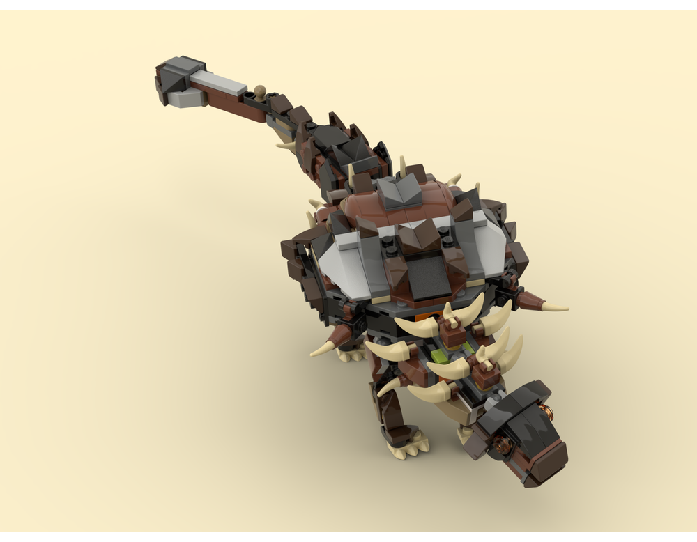 Lego Moc 76406 Ankylosaurid Dinosaur By Ambrosino Rebrickable Build
