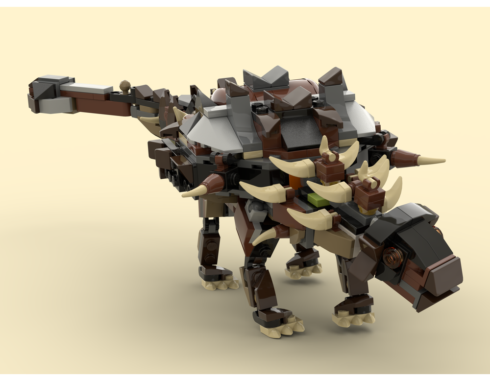 Lego Moc 76406 Ankylosaurid Dinosaur By Ambrosino Rebrickable Build