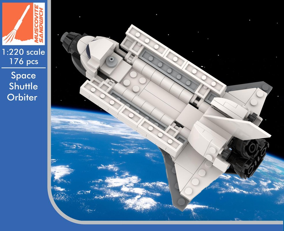 LEGO MOC Shuttle Orbiter [1:220 Scale] by smazmats | Rebrickable ...