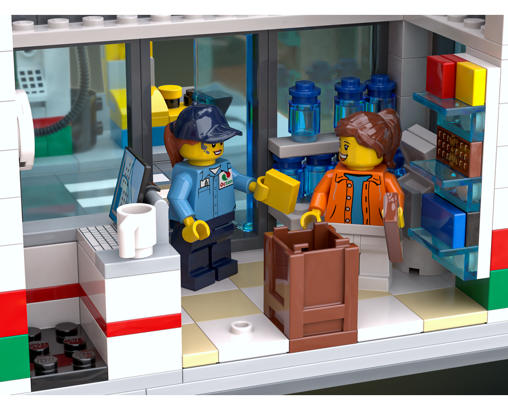 LEGO MOC Lego City Service Station by brickingfromhome | Rebrickable ...