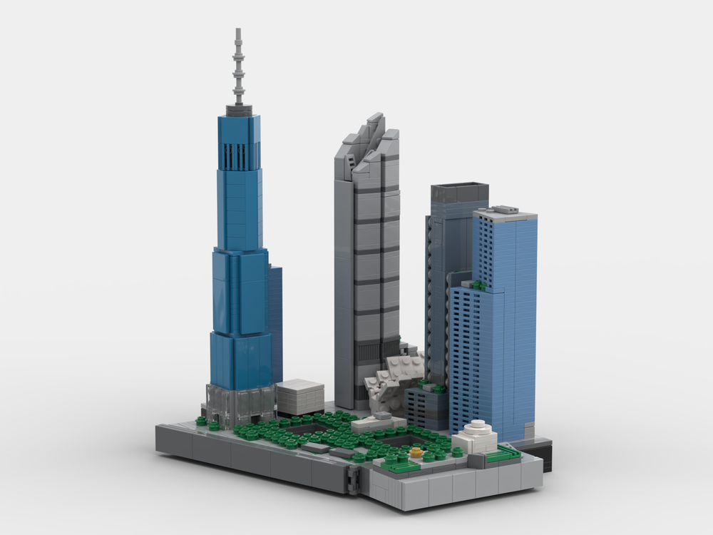Lego Moc 2 Wtc Nyc By Taters Rebrickable Build With Lego