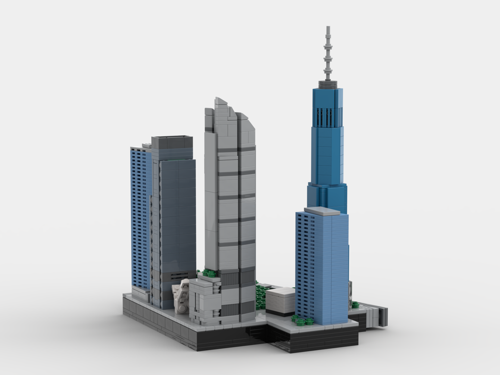 Lego Moc 2 Wtc Nyc By Taters Rebrickable Build With Lego