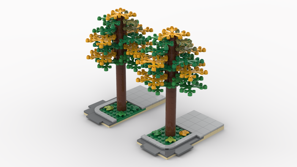 LEGO MOC gehweg grünfläche für strasse / sidewalk green space for ...