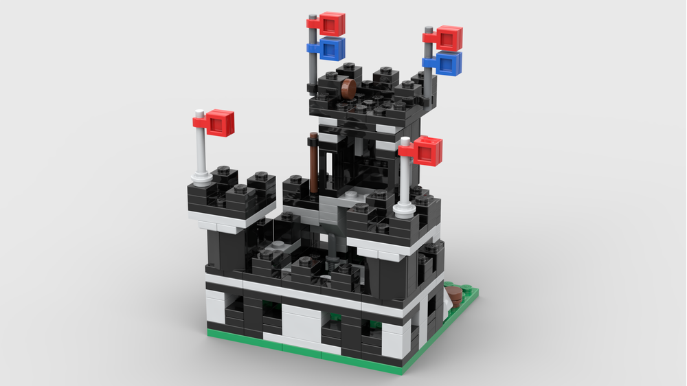 LEGO MOC Mini 6085 Black Monarchs Castle by christromans | Rebrickable ...