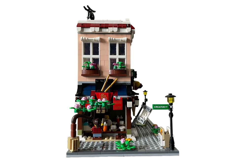 LEGO MOC Noodle Bar, Ice Cream Shop, & Arcade Modular Corner Alternate ...