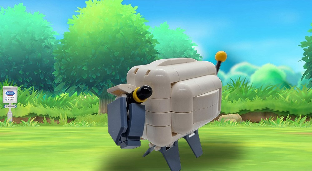 LEGO MOC Mareep by one.brick.a.day | Rebrickable - Build with LEGO