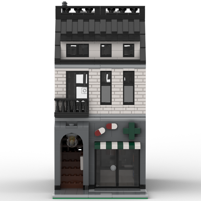 LEGO MOC Modular Pharmacy by Hannas.Beverly.Bricks | Rebrickable ...