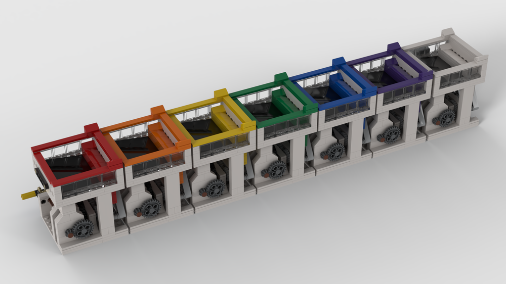 Lego Moc 10x10 Stepper Interactive Build With Shared Power By Woline