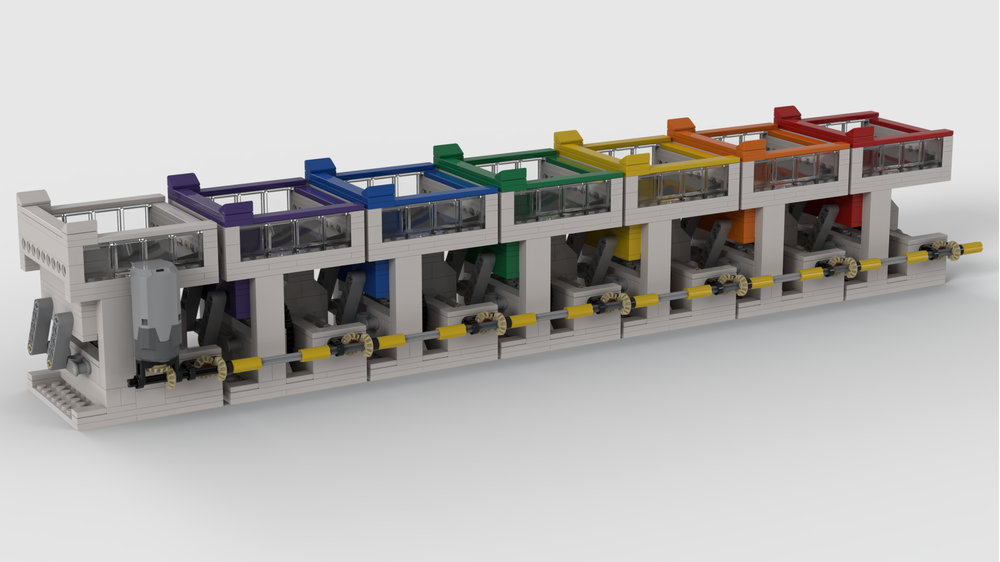 Lego Moc 10x10 Stepper Interactive Build With Shared Power By Woline