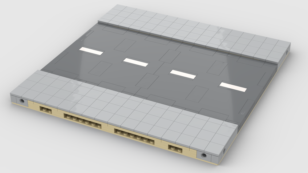 LEGO MOC Modular Straße Base Gerade V1 / Modular Street Base Straight ...