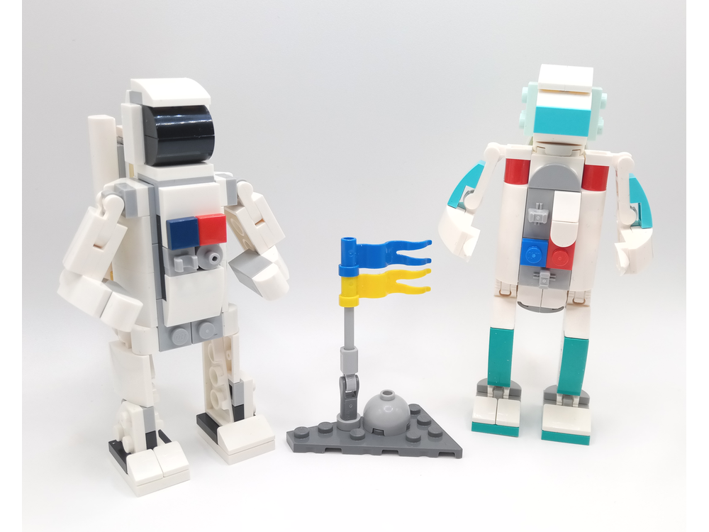 Lego Moc 31140 Astronaut By Dafeld Rebrickable Build With Lego