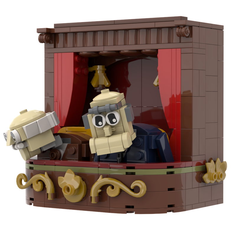 LEGO MOC Waldorf & Statler by javiperillas | Rebrickable - Build with LEGO
