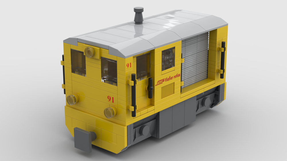 LEGO MOC Shunting Locomotive Tm 2/2 92 RhB by manubricks | Rebrickable ...